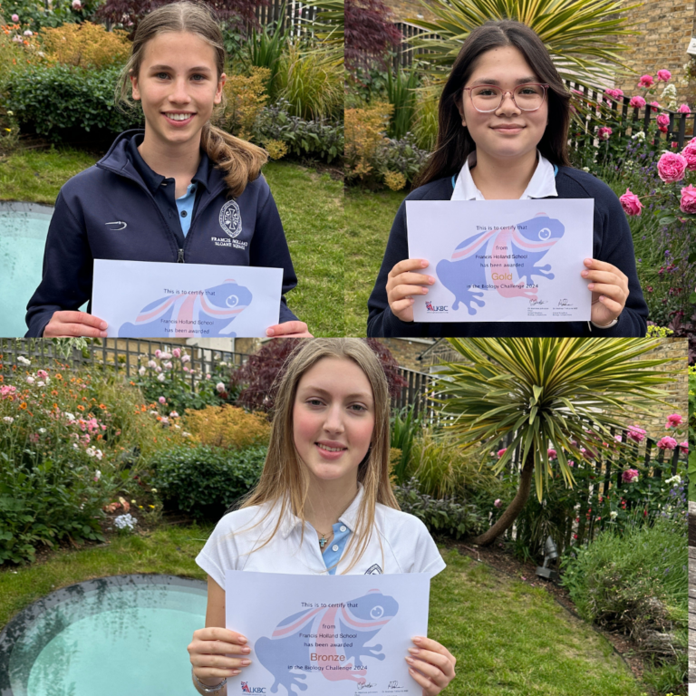 UK Biology Competition Medal Winners - Francis Holland School - Sloane ...